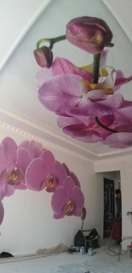 Натяжные потолки .