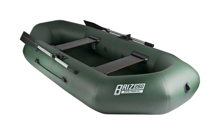 Лодка надувной-BRIZ 260N (green)-260х123 см. Доставка бесплатно