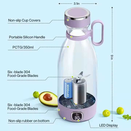 Беспроводной портативный блендер для смузи fresh juice mini blendor