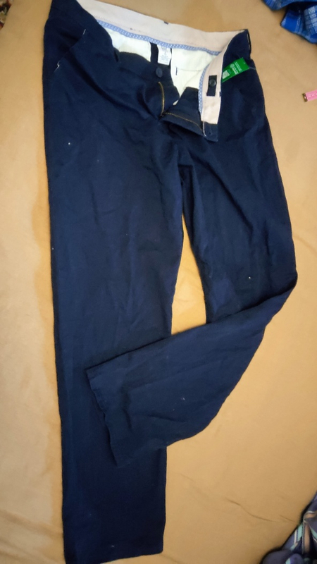 Gap хб брюки синего цвета  m, 48 - 50