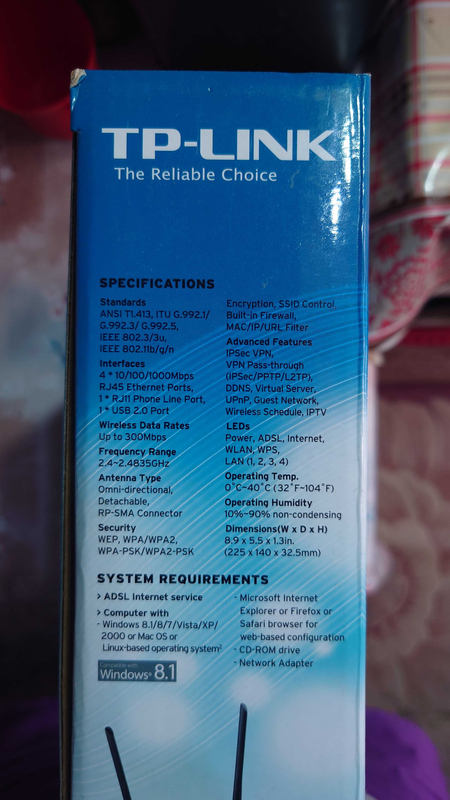 Роутер TP-LINK,300Mbps ADSL2+Modem Router, model TD-W8970
