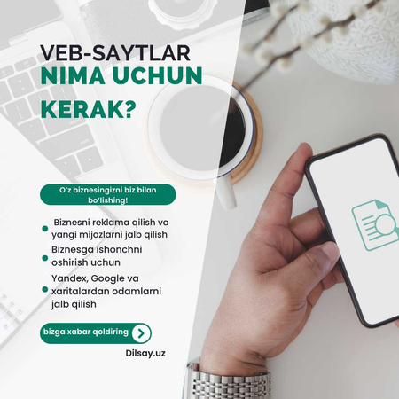 Men sizning talablaringiz tayyor va chiroyli veb-sayt qilib beraman