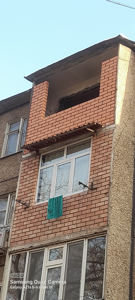Кладка балкона облицовочным