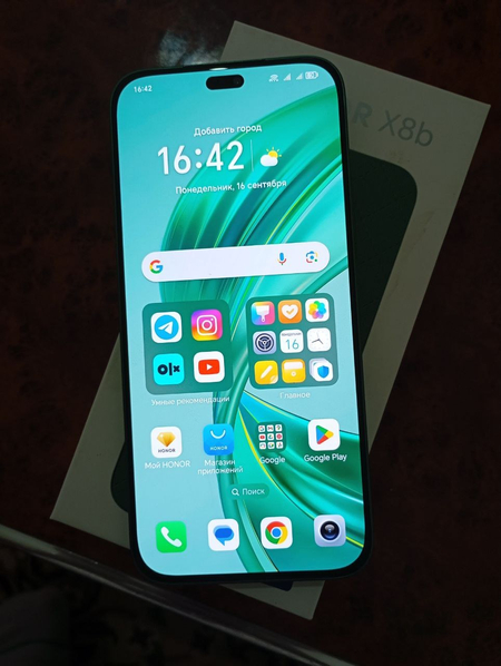 Honor x8b 8+8/256