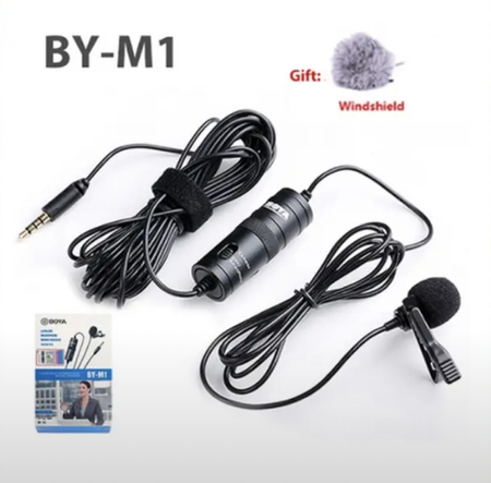 BOYA M1 Mikrafon | studio,camera,telefon uchun