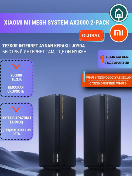 Wi-Fi роутер Xiaomi Mi Mesh System