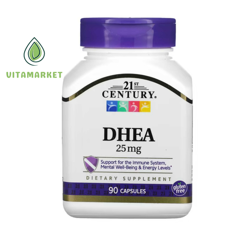21st Century, DHEA, 25 mg, 90 Capsules
