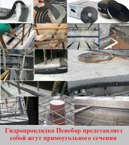 PENEBAR Гидропрокладка ( набухающая гидрошпонка ), Бентонитовый шнур