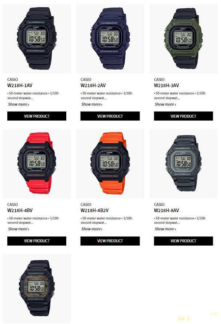 CASIO W-218H Оригинал