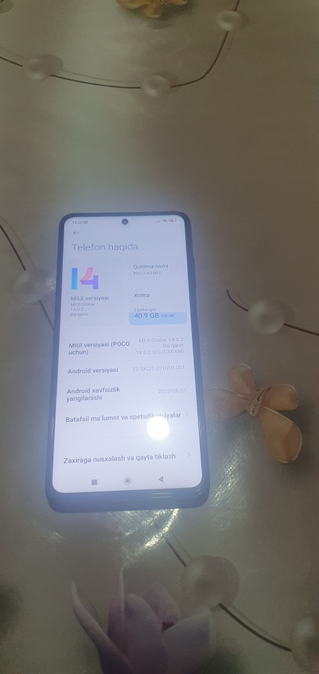 Poco x3 xotira 128/6+2