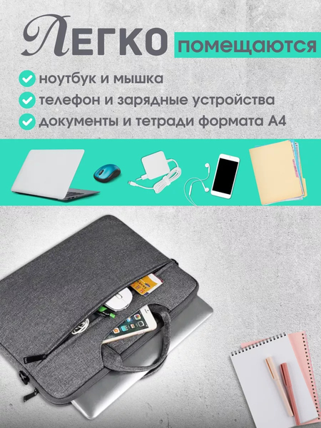 Многофункциональная сумка для ноутбука