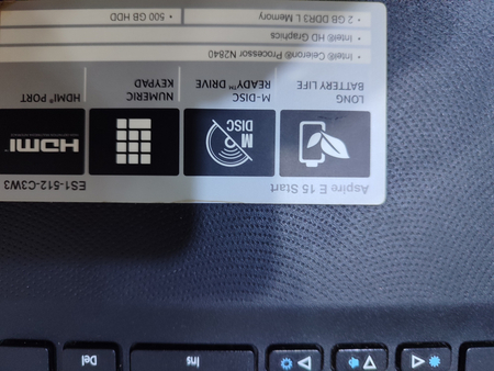 ACER Aspire E15 Start
