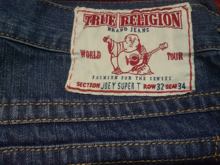 True Religion jeans joey super t 32x34