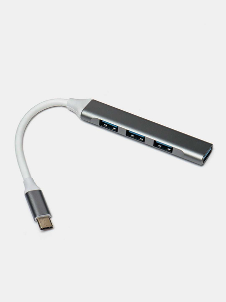 USB хаб концентратор Type-C, разветвитель на 4 порта