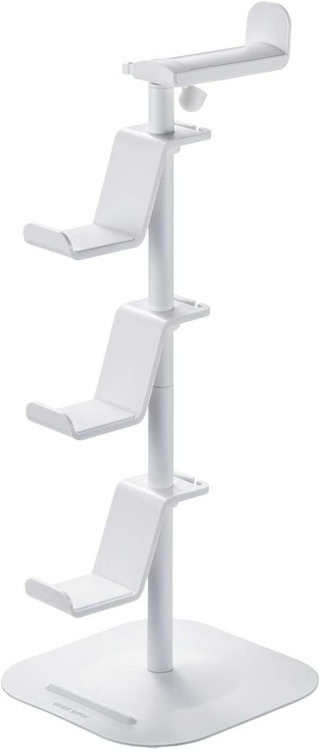 Sanwa Supply JY-STN1W Game Controller Stand (Headphone Holder, White)