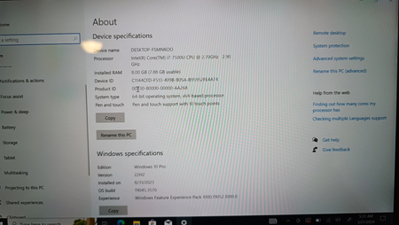 HP elitebook Corei7 ram8Gb