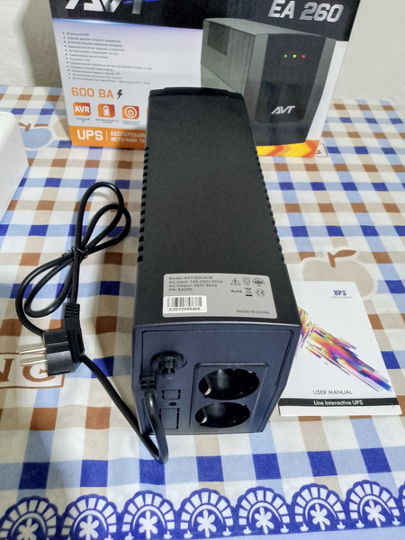 UPS (ИБП) AVT-600 AVR, 600ВА, [EA260]