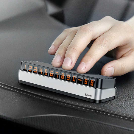 Автовизитка Baseus Moonlight Box Series Silver ACNUM-B0S