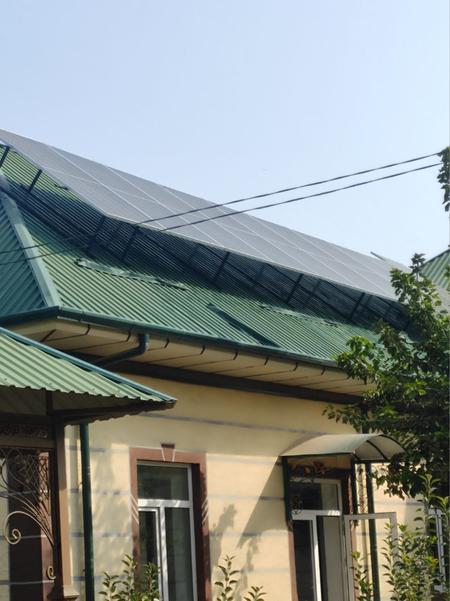 Куёш панеллари урнатамиз /Установка Солничний панели