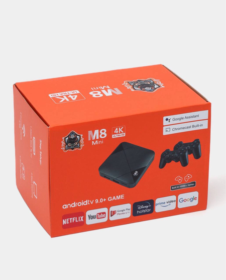 Игровая приставка Game box + Android Tv, 16.000 игр 64GB