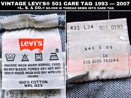 VINTAGE 2005 Made in D.R. LEVI'S® 501®XX Straight Cut Jeans — W31½ L34