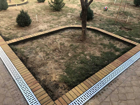 Лоток комбинированный пластик, Решотка оцинкованный, трап, евро лоток,