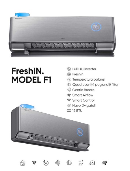 Кондиционер TCL 12 Inverter FreshIN F1