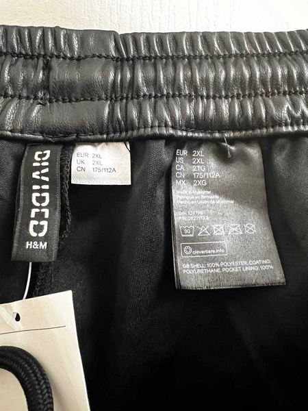 Новые черные Джоггеры из искусственной кожи HM, размер XXL (58-62)