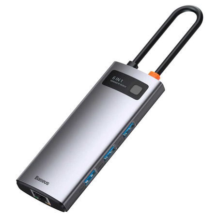 Хаб USB-концентратор Baseus 6in1 CAHUB-CW0G