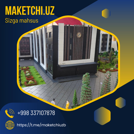 Maketchi.UZ sizga mahsus model макет dekor proektlarni yasab beramiz