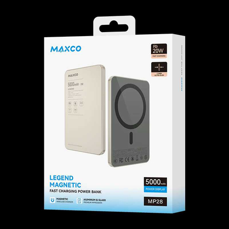 Maxco Legend Super Slim Magsafe Power Bank 5000 mAh Быстрой Зарядкой