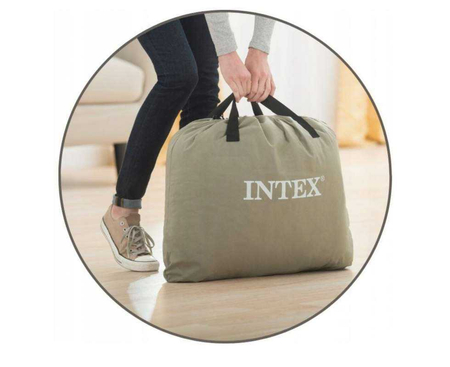 Intex 64414, надувная кровать 203 x 152 x 46 см Бесплатная Доставка
