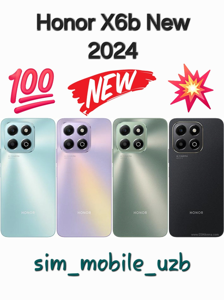 Honor X6a 2023 New super skidka+garantiya+dastavka