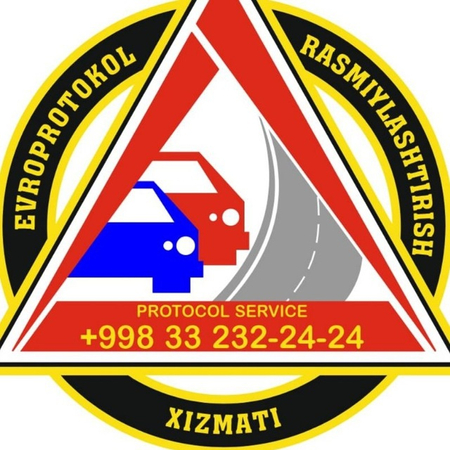 Европротокол расмийлаштириш 400.000 сўм.
