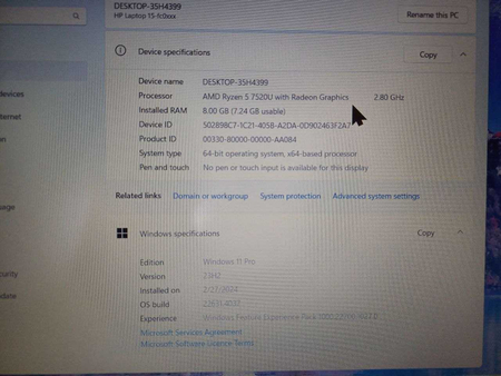 Notebook HP Ryzen 5