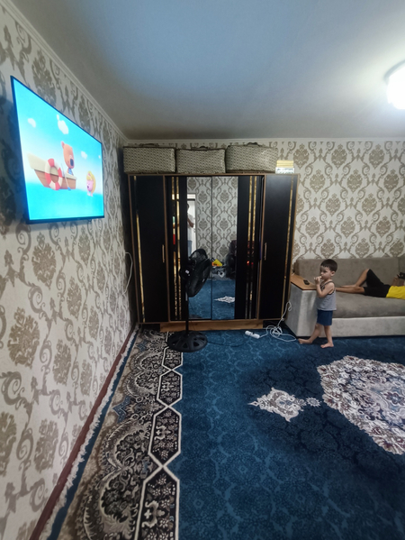 Кирпич 2 х ком Спутник 5. 57 м2. 2/2эт. Балкон 2 на 6. железная дверь