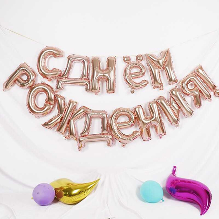 Набор тематических шаров к дню рождения