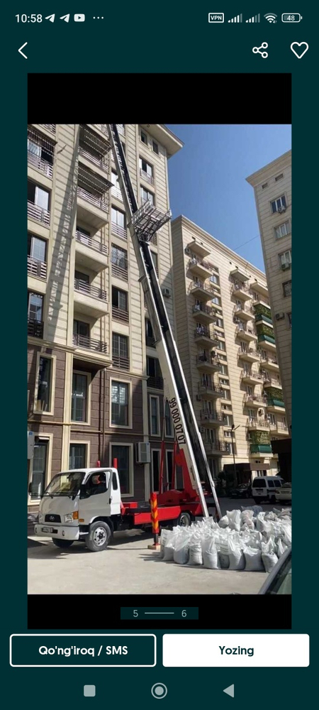Avto Lift xizmati sement musur kafel gipiskardon rodmon