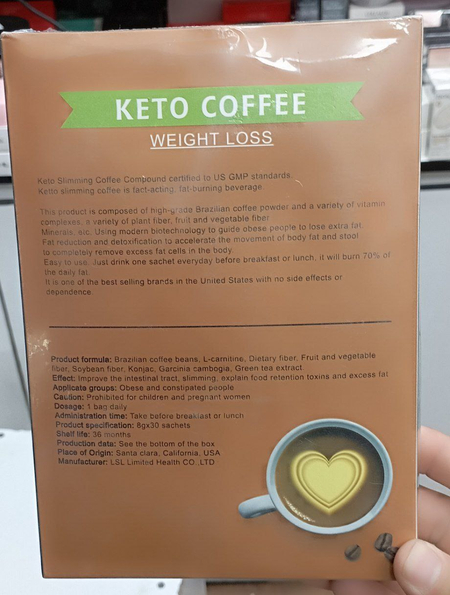 Keto coffe ozish uchun