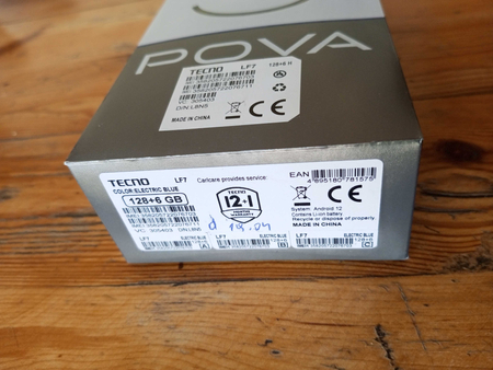 Tecno pova 3 6/128gb