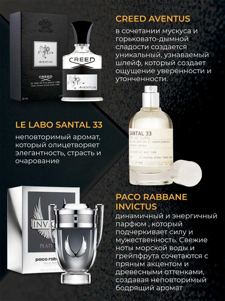 Коллекция парфюмированной воды  Black Afghano + Sauvage для мужчин