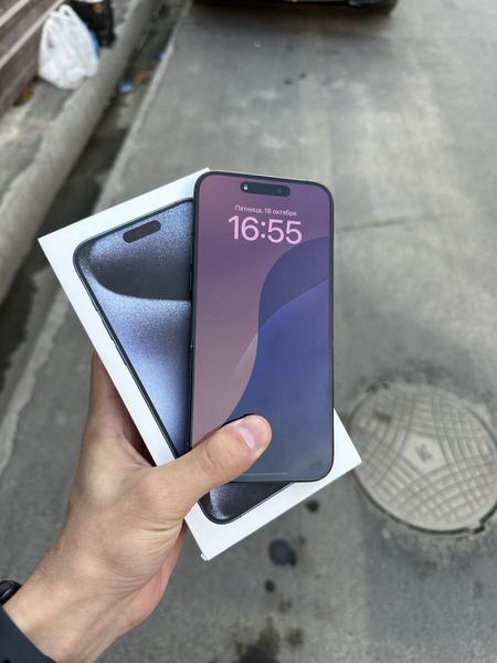 iphone 15pro max 256gb karobkali sim kartali