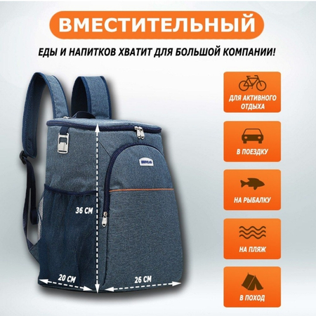 Терморюкзак/термосумка/туристический холодильник походный 18 л