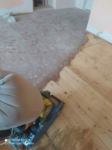Шлифовка пол паркет