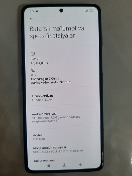 POCO F4 GT 12/256 qora