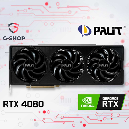 Игровая видеокарта NVIDIA Palit GeForce RTX 4080 JetStream 16GB GDDR6X