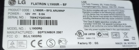Монитор LG electronics