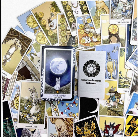 Карты Таро МАК Лунного Кролика (Lunalapin Tarot) в железной коробке..