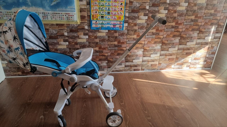 Dron kolyaska Transformer Sidenyasi aylanadi yotadigan va o'tiradigan