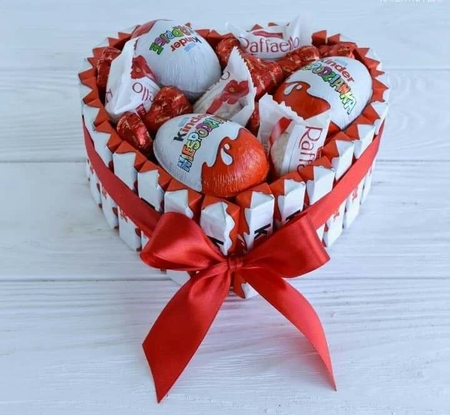 Сладкие букеты на 14 февраля на заказ